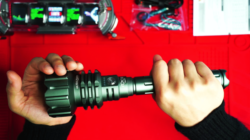 Massive Thrower Flashlight for $100+!? Rock CK-F7 Review - darrenyeo.com